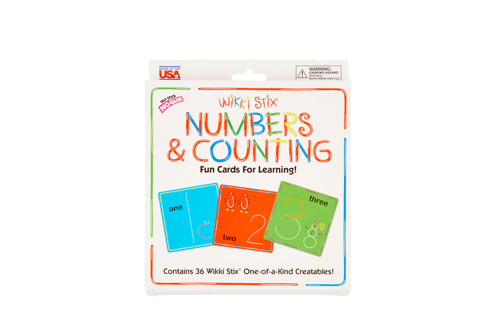 Wikki Stix Numbers & Counting Fun Cards For Learning — Choose Play