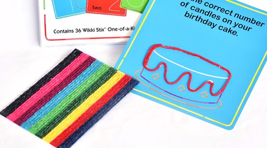 Wikki Stix Numbers & Counting Fun Cards For Learning — Choose Play